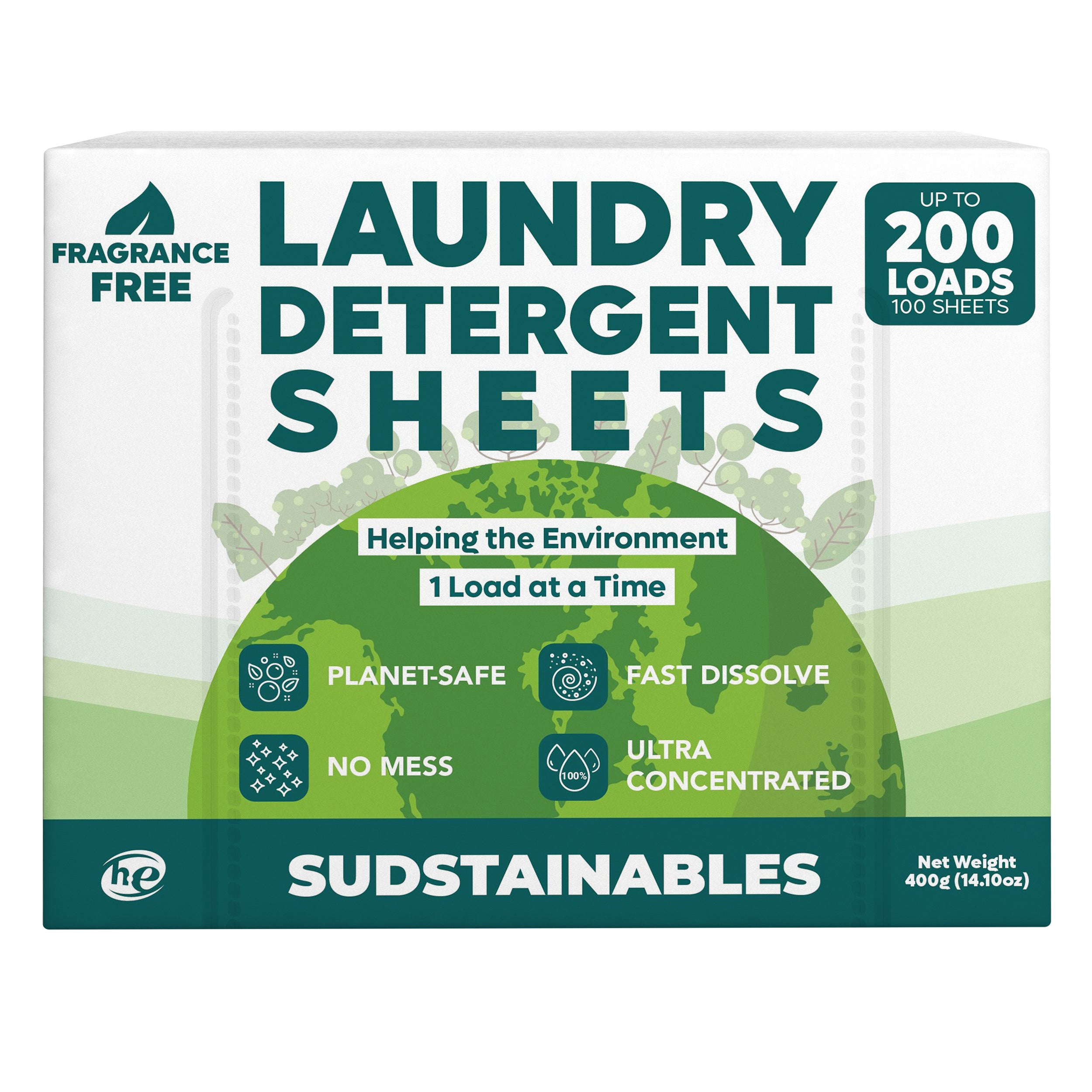 Laundry Detergent Sheets (30 sheets 60 loads) – SUDstainables